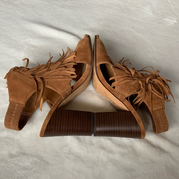 Sam Edelman | Shoes | Sam Edelman Elaine Suede Fringe Heeled Sandals ...